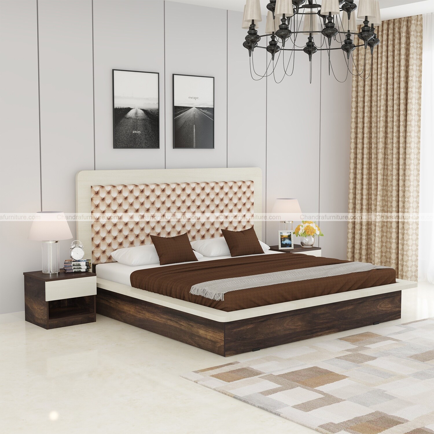 Chandra furniture modern bed price store