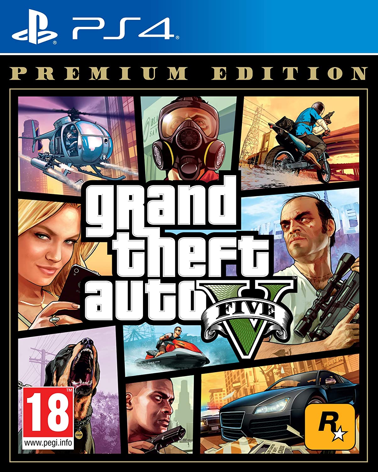Grand Theft Auto V Premium Edition Playstation 4 gta5 CDs DVDs Ambrit Tv Games Koti Hyderabad Telangana